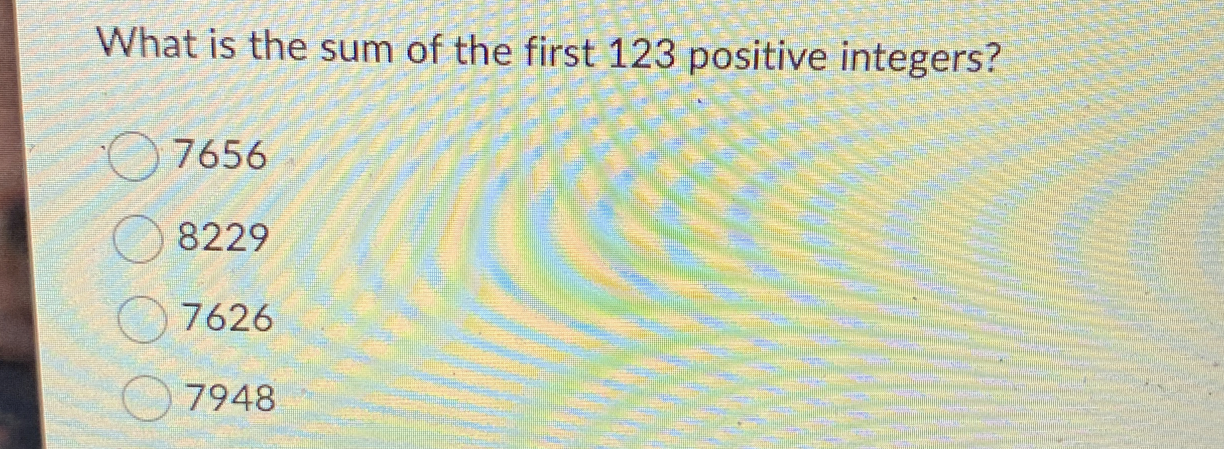 Solved What is the sum of the first 123 ﻿positive | Chegg.com