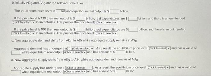 Solved The table below shows aggregate demand and aggregate | Chegg.com