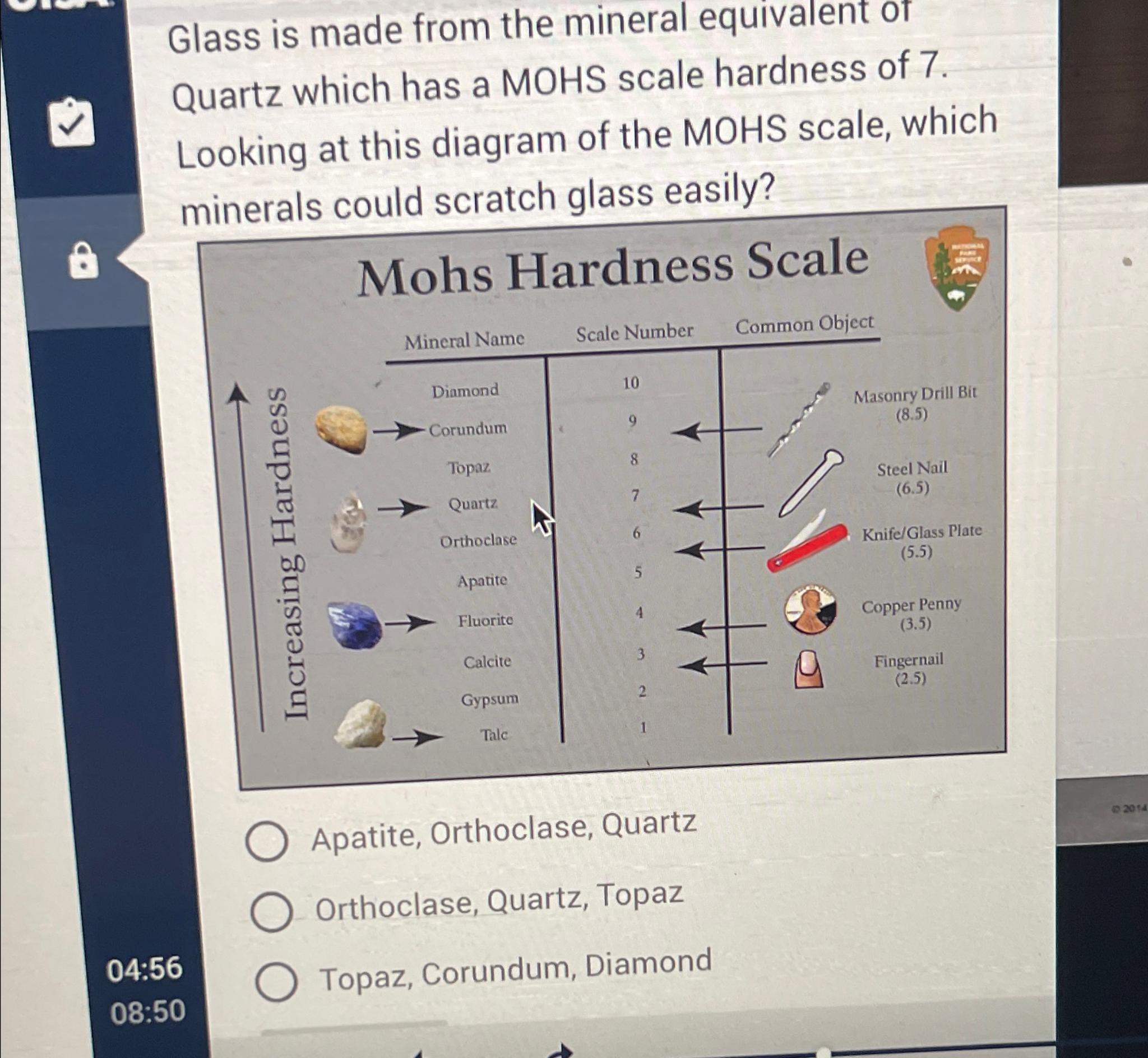 Solved Glass is made from the mineral equivalent of Quartz | Chegg.com