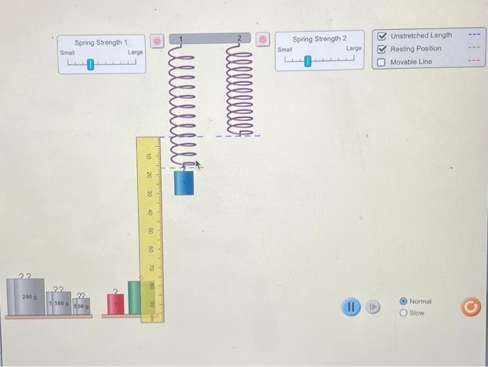 Q2. Remove the 50 g hanging mass from the spring. You | Chegg.com