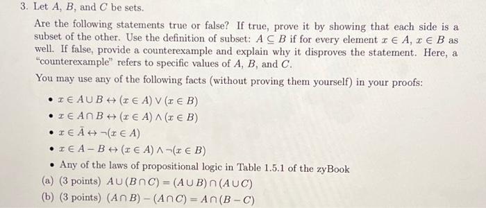 Solved Are the following statements true or false? If true, | Chegg.com