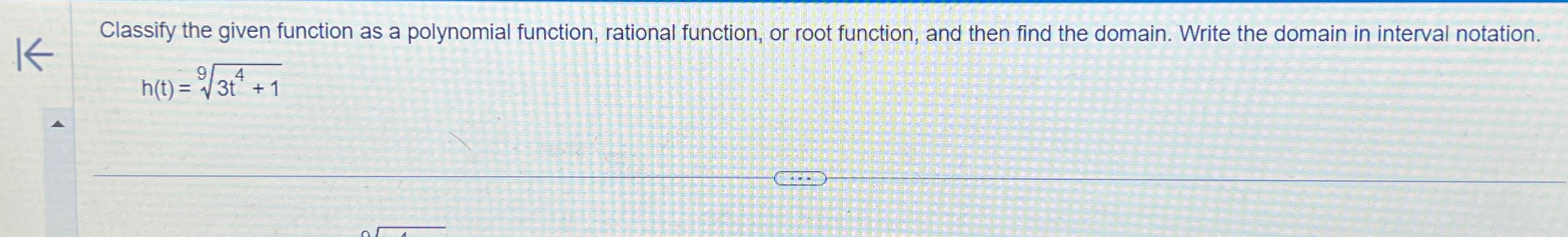 Solved Classify the given function as a polynomial function, | Chegg.com