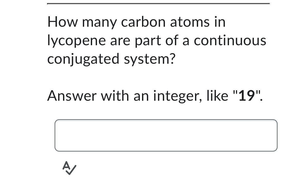 Solved How many carbon atoms inlycopene are part of a | Chegg.com