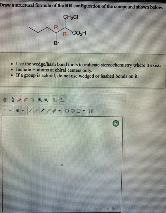 Solved Draw a structural formula of the RR configuration of | Chegg.com