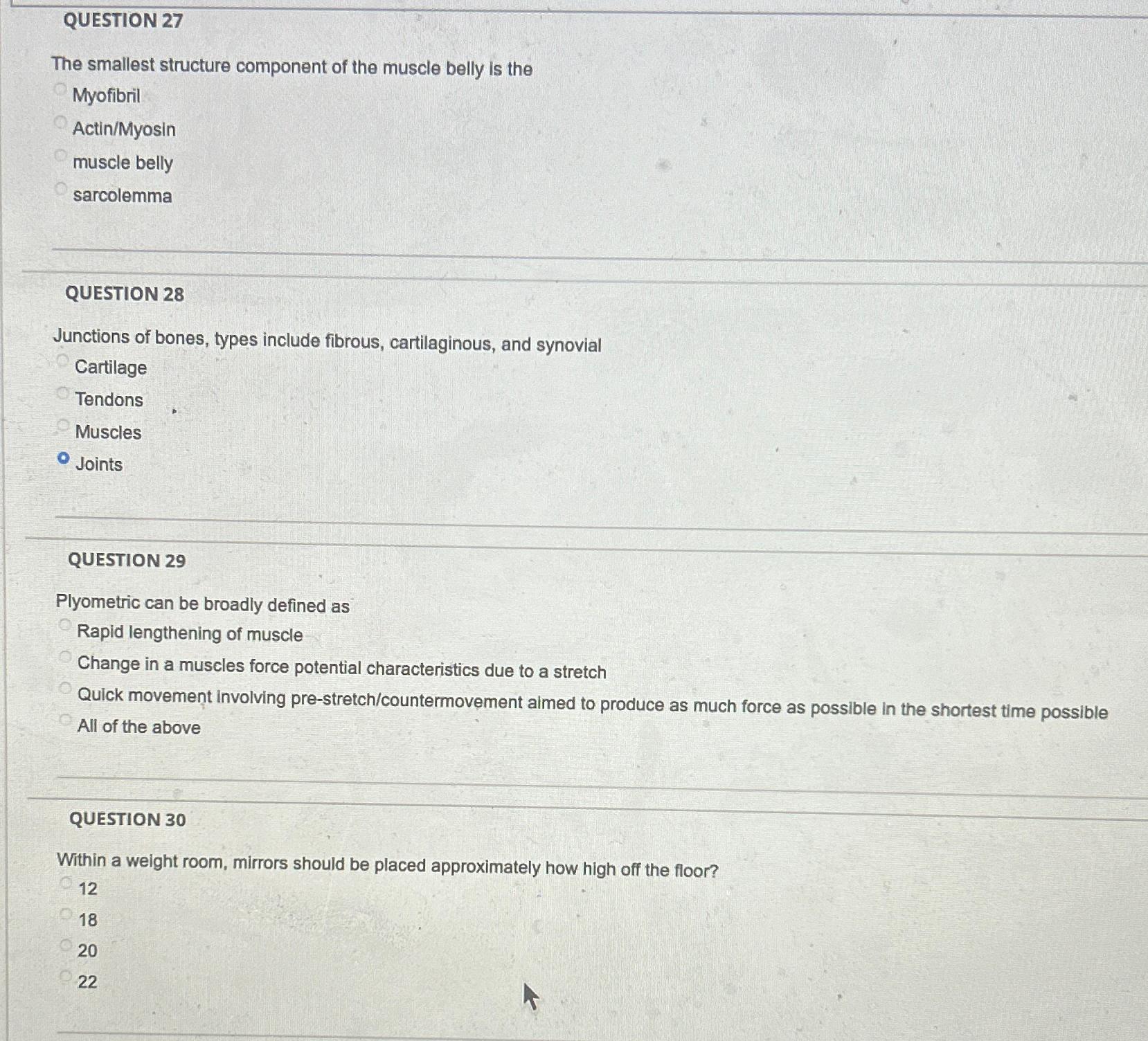 Solved QUESTION 27The smallest structure component of the | Chegg.com