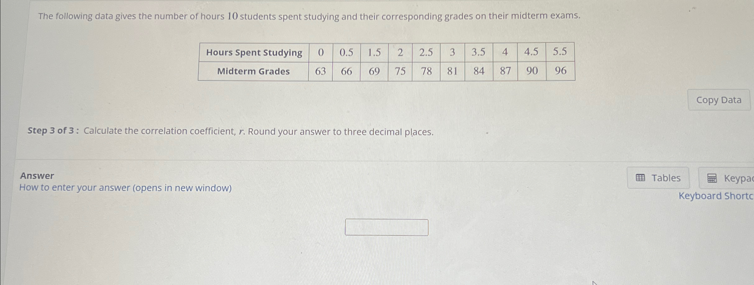 Solved The following data gives the number of hours 10 | Chegg.com
