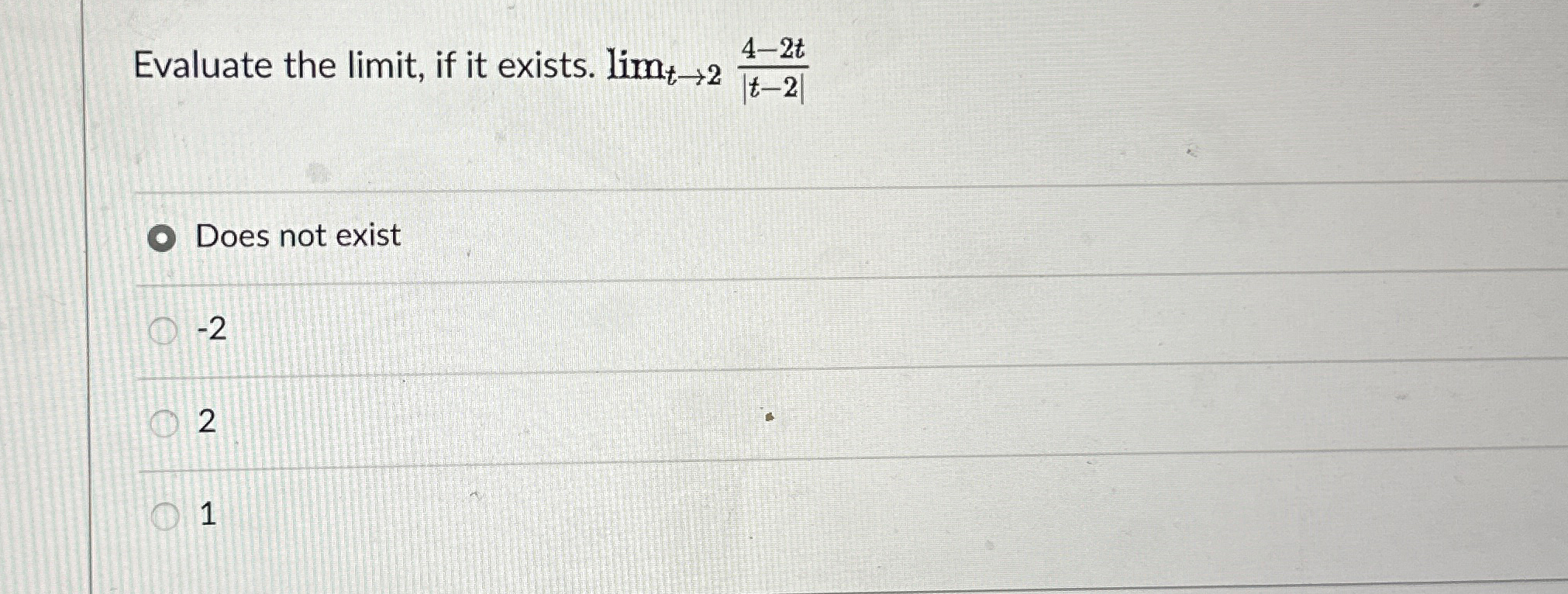 Solved Evaluate the limit, ﻿if it exists. | Chegg.com