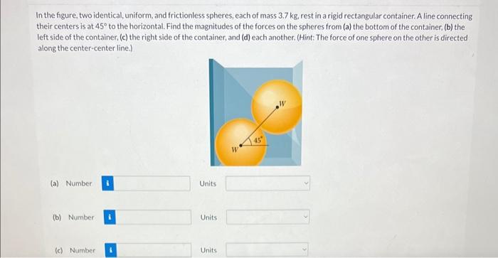 Solved In the figure, two identical, uniform, and | Chegg.com