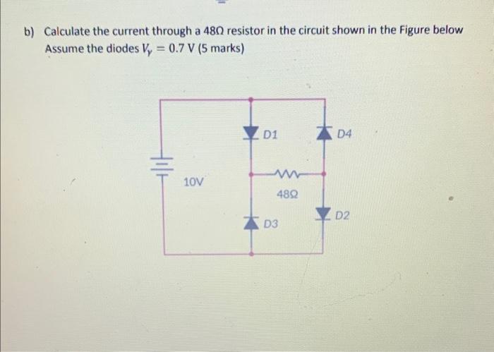 Solved In the circuit shown in Figure P1.49, find the diode | Chegg.com