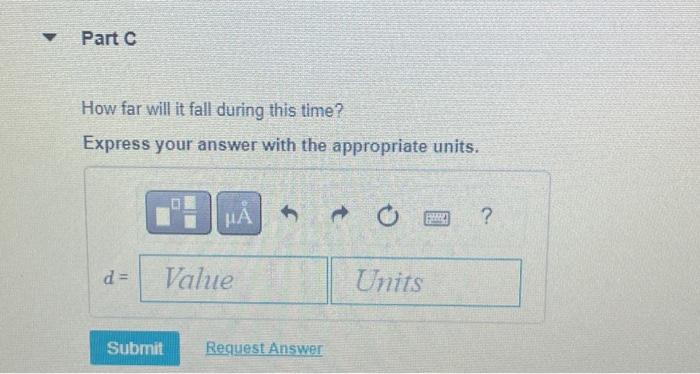 Solved Part A What is the instantaneous velocity of a freely | Chegg.com