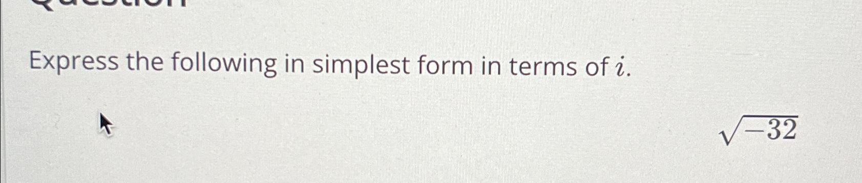 Solved Express the following in simplest form in terms of | Chegg.com