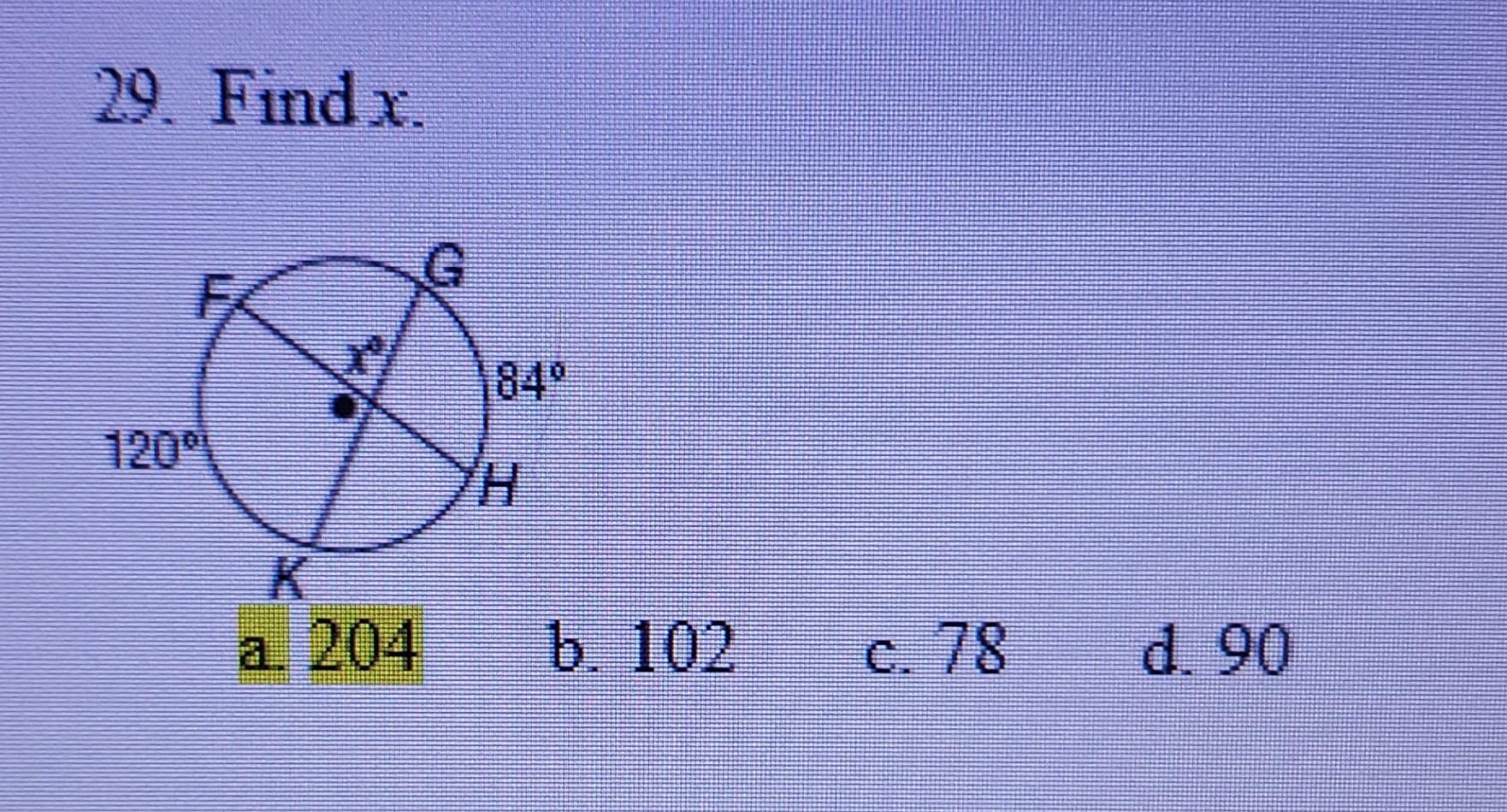 Solved 29. Find x | Chegg.com