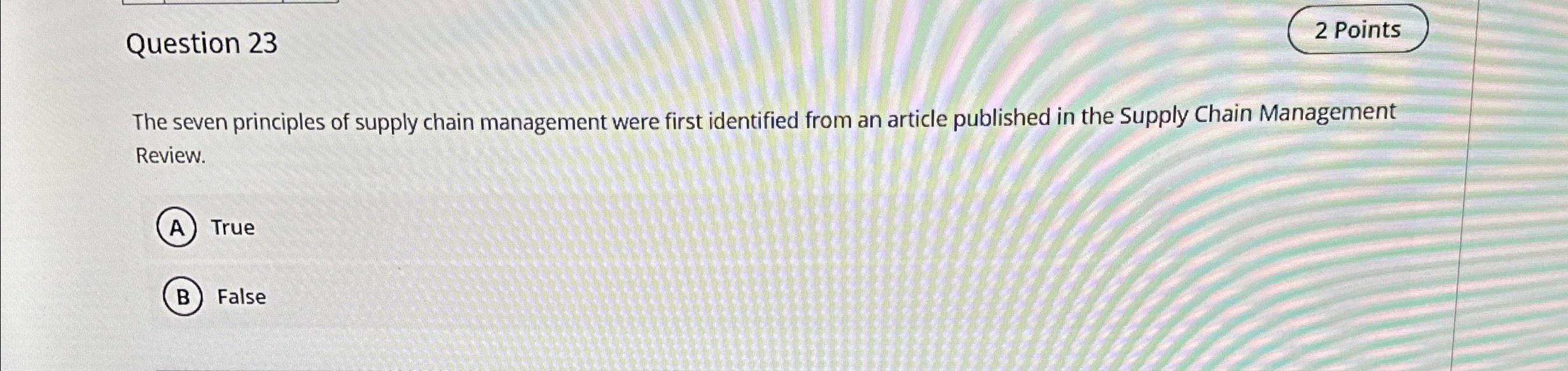 Solved Question 232 ﻿PointsThe seven principles of supply | Chegg.com