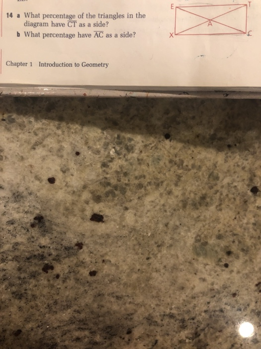 Solved 14 a What percentage of the triangles in the diagram | Chegg.com