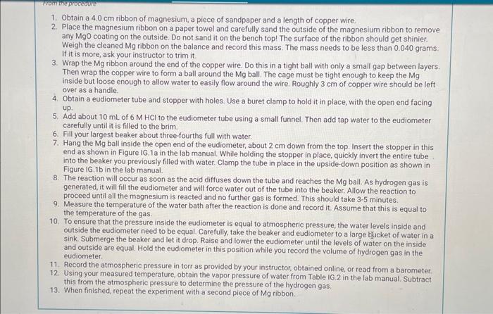 Solved REPORT SUMMARY Calculations for experimentally | Chegg.com