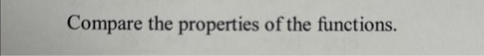 Compare the properties of the | Chegg.com