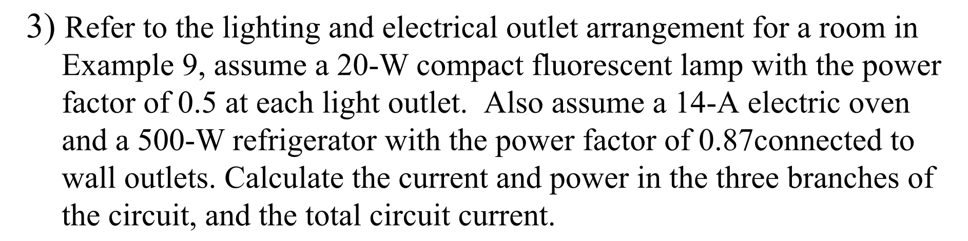 Solved Refer to the lighting and electrical outlet | Chegg.com