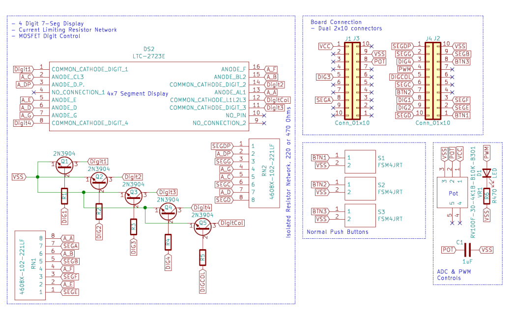 Solved Use the MSP430 ﻿seven-segment daughter board | Chegg.com