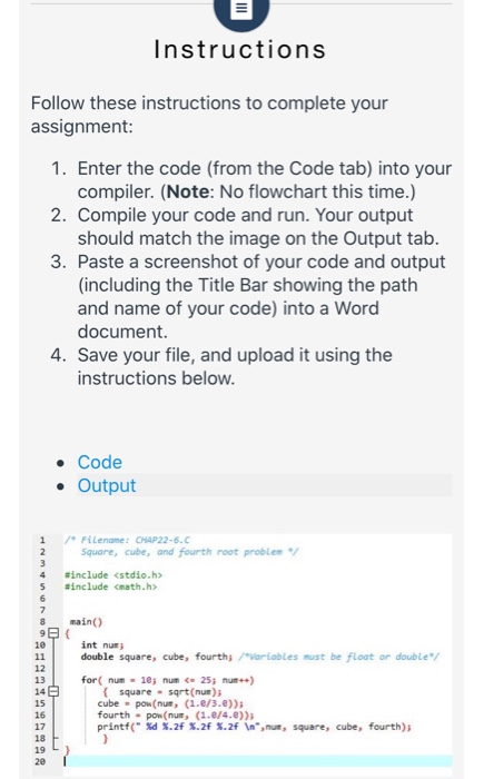 Solved Instructions Follow these instructions to complete | Chegg.com