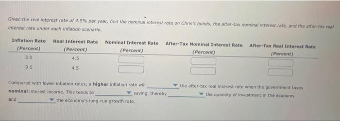 Solved Given the real interest rate of 4.5% per year, find | Chegg.com