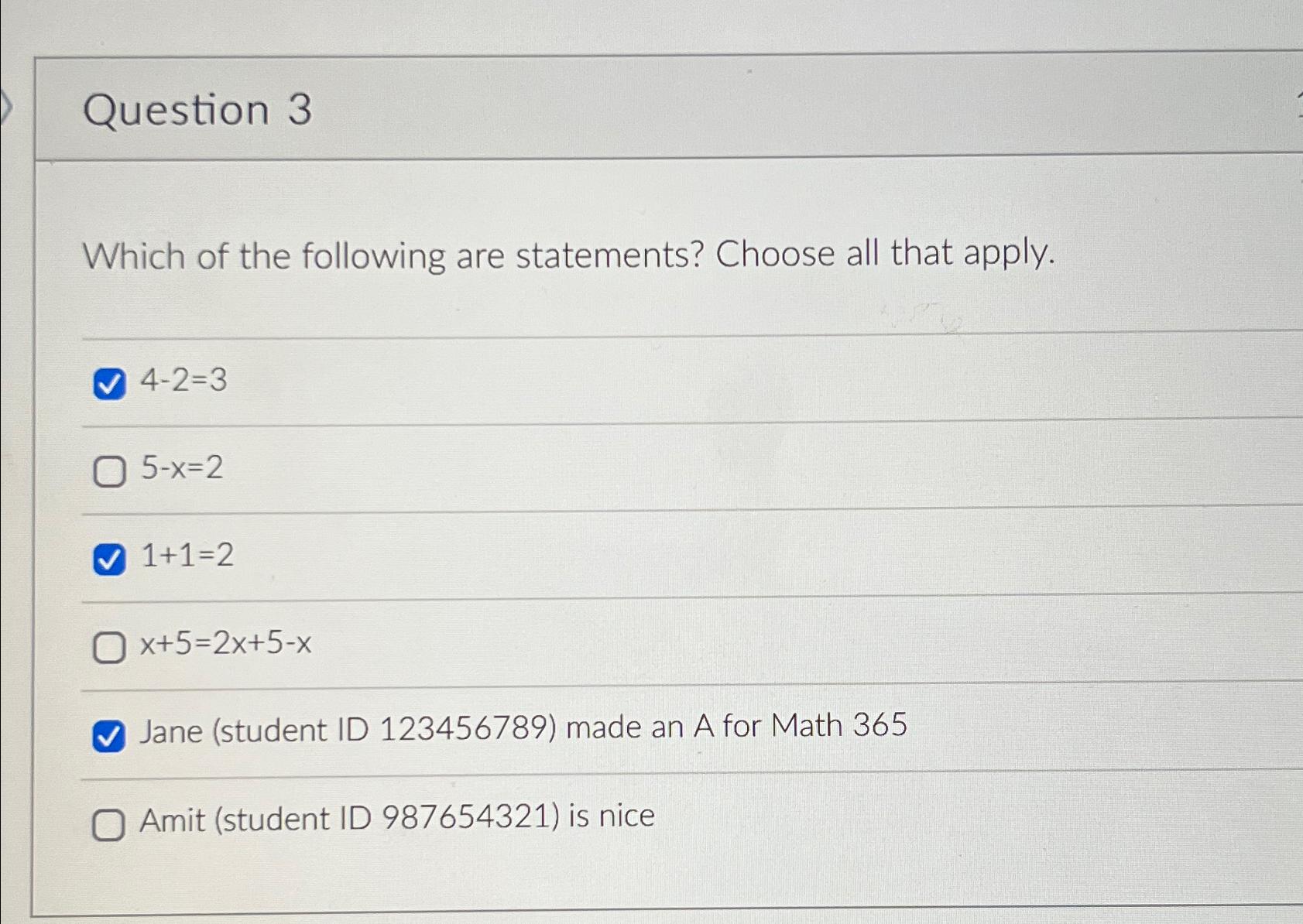 Solved Question 3Which of the following are statements? | Chegg.com