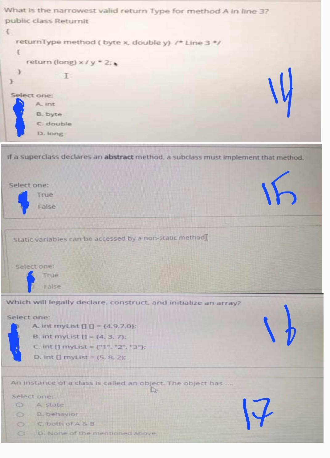 Solved True statements regarding the (double) unary cast | Chegg.com