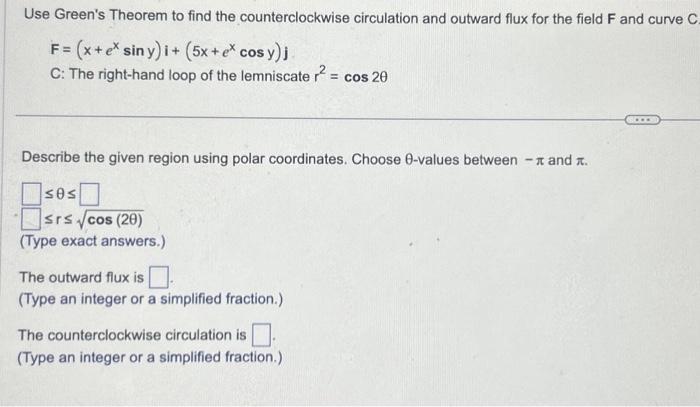 Solved Use Green's Theorem to find the counterclockwise | Chegg.com