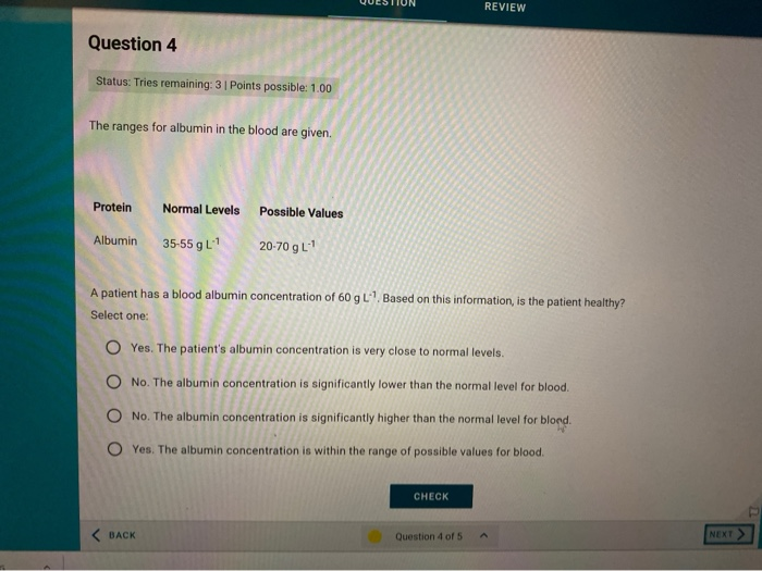Solved QUESTION REVIEW Question 1 Status: Incomplete answer | Chegg.com