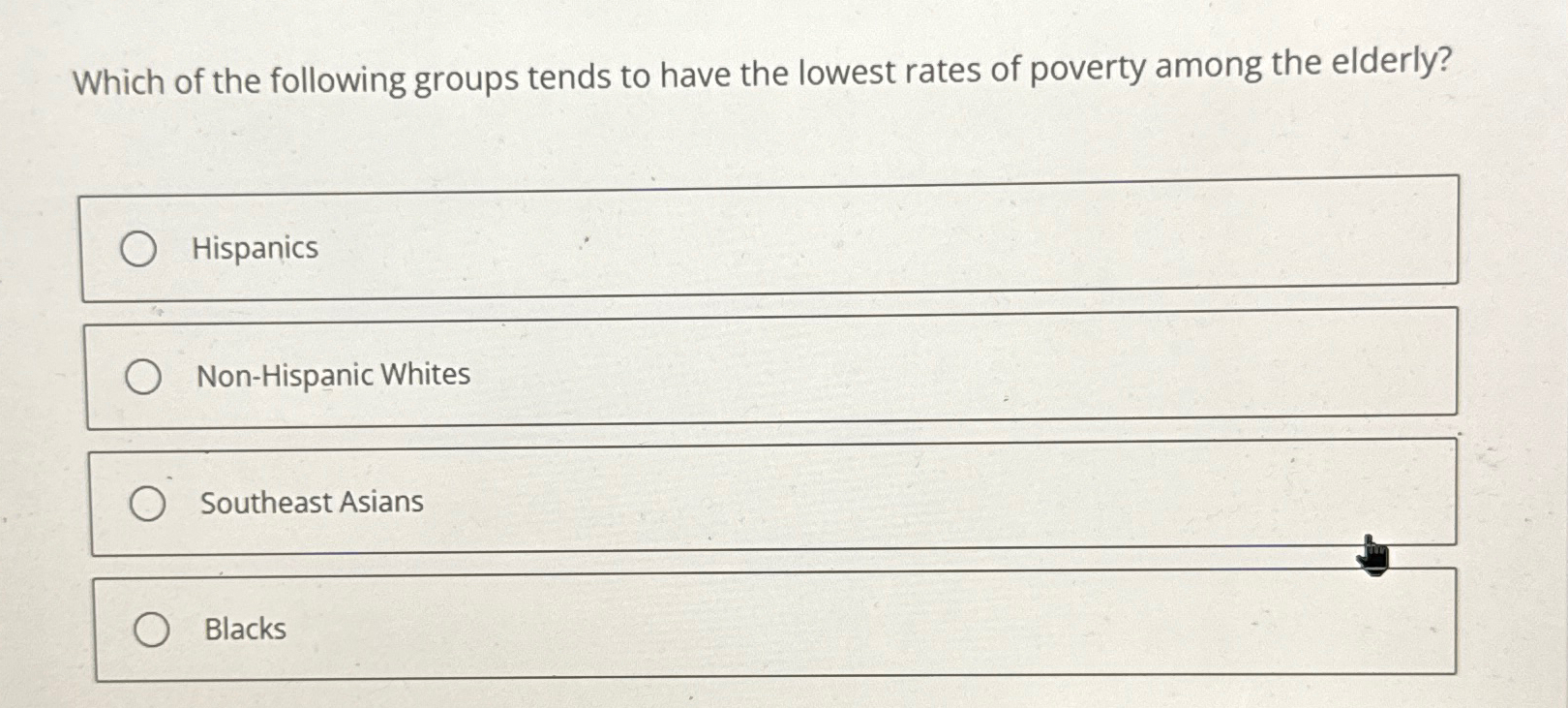 Solved Which of the following groups tends to have the | Chegg.com