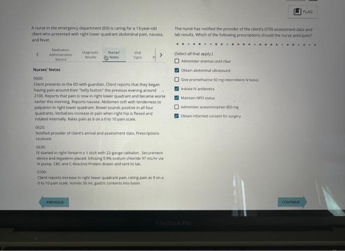 A nurse in the emergency department (ED) is caring | Chegg.com