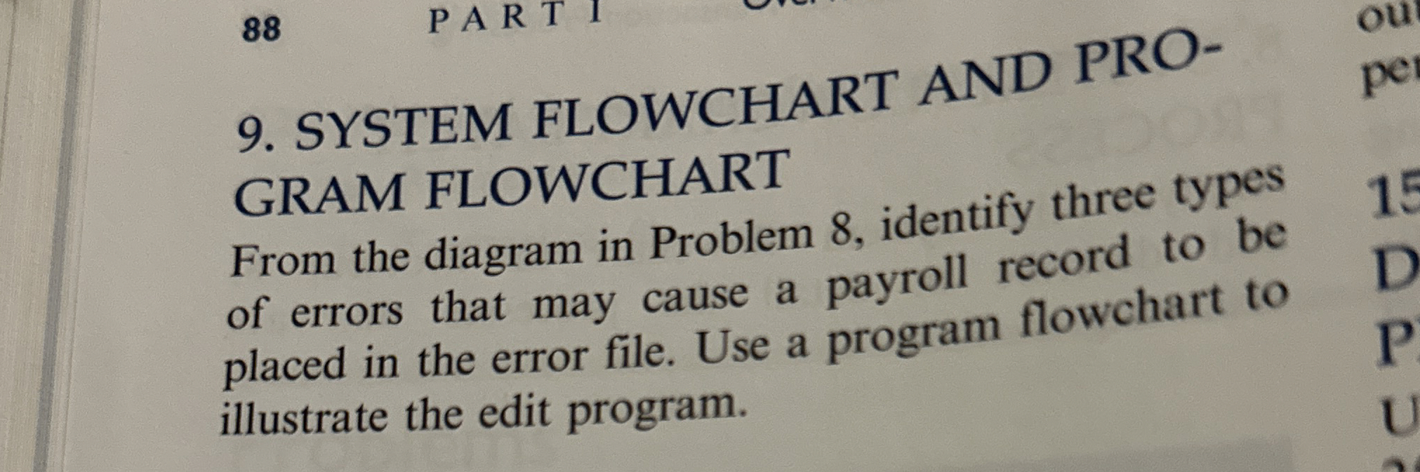Solved SYSTEM FLOWCHART AND PROGRAM FLOWCHARTFrom the | Chegg.com