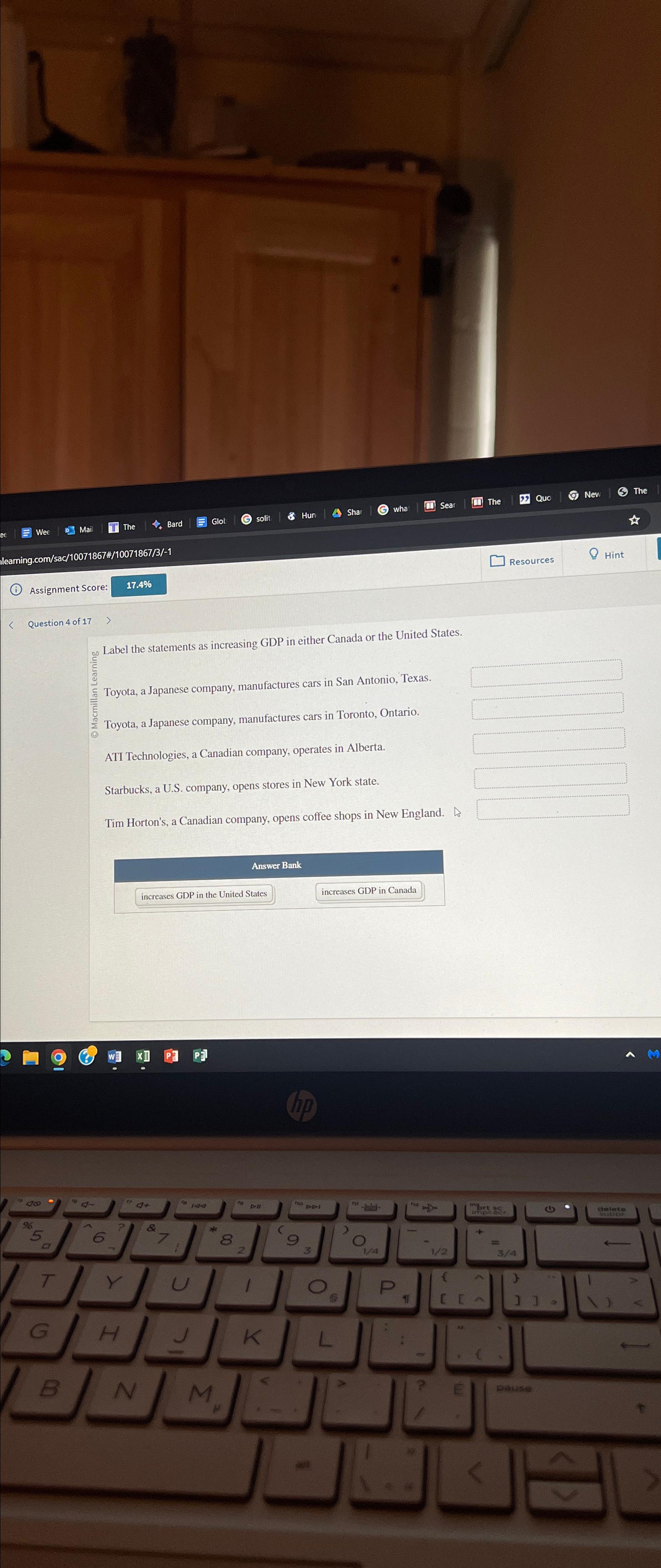 Solved Assignment Score:17.4%ResourcesQ HintQuestion 4 ﻿of | Chegg.com