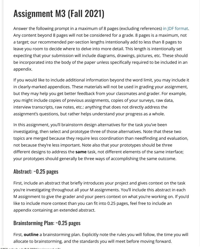 Solved Assignment M3 (Fall 2021) Answer the following prompt | Chegg.com