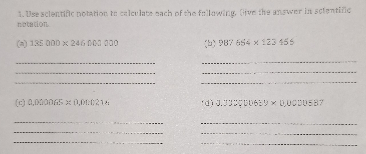 Solved Use scientific notation to calculate each of the | Chegg.com Solved Use scientific notation to calculate each of the | Chegg.com