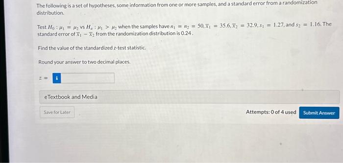 Solved The Following Is A Set Of Hypotheses Some