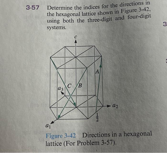 Solved 7 Determine the indices for the directions in the | Chegg.com