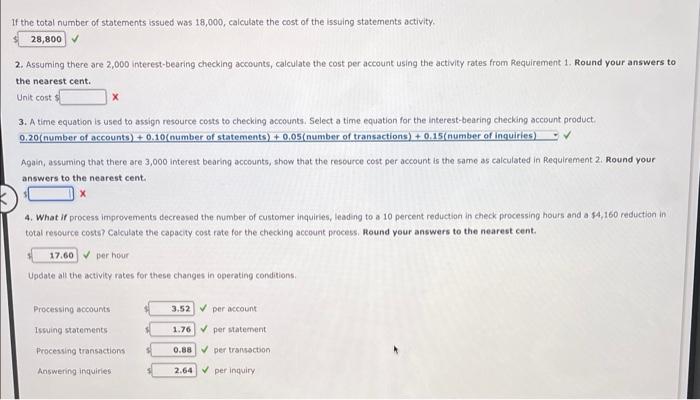 Solved Simplifying the ABC System: TDABC Golding Bank | Chegg.com