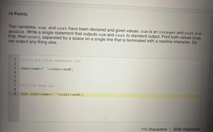 Solved can you answer this on C++ and give me a code does it | Chegg.com