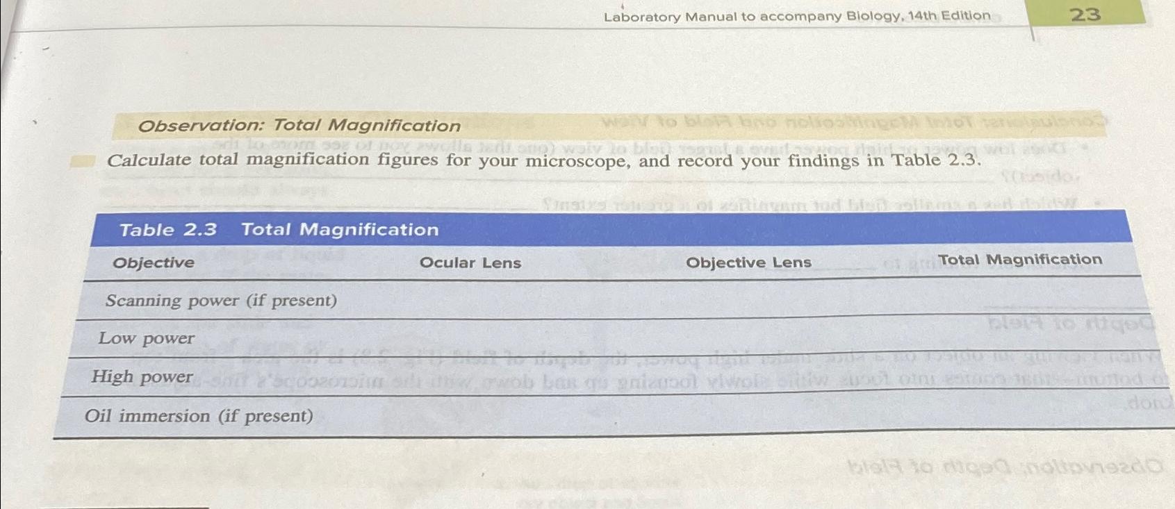 Solved Laboratory Manual to accompany Blology. 14th | Chegg.com