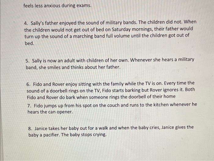 Solved Chapter 6: Is It Classical or Operant Conditioning? | Chegg.com