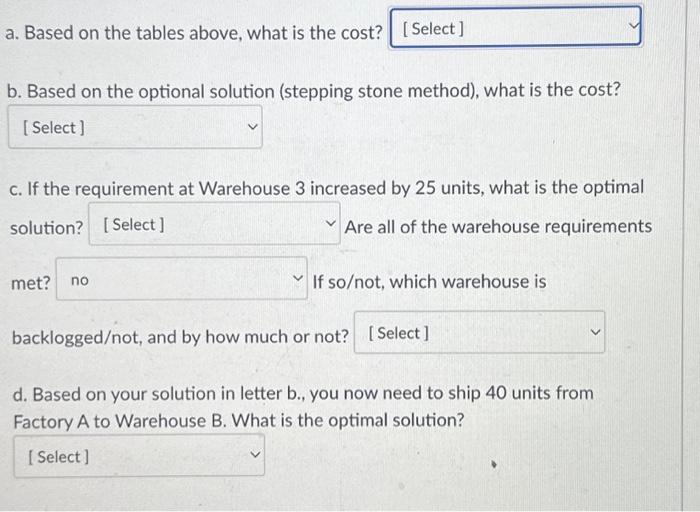 Solved After one iteration of the stepping-stone method, | Chegg.com