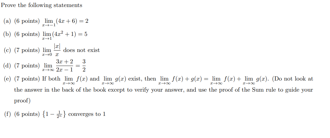 Solved Prove the following statements(a) | Chegg.com