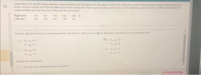 Solved simple random sample and that the differencen have a | Chegg.com