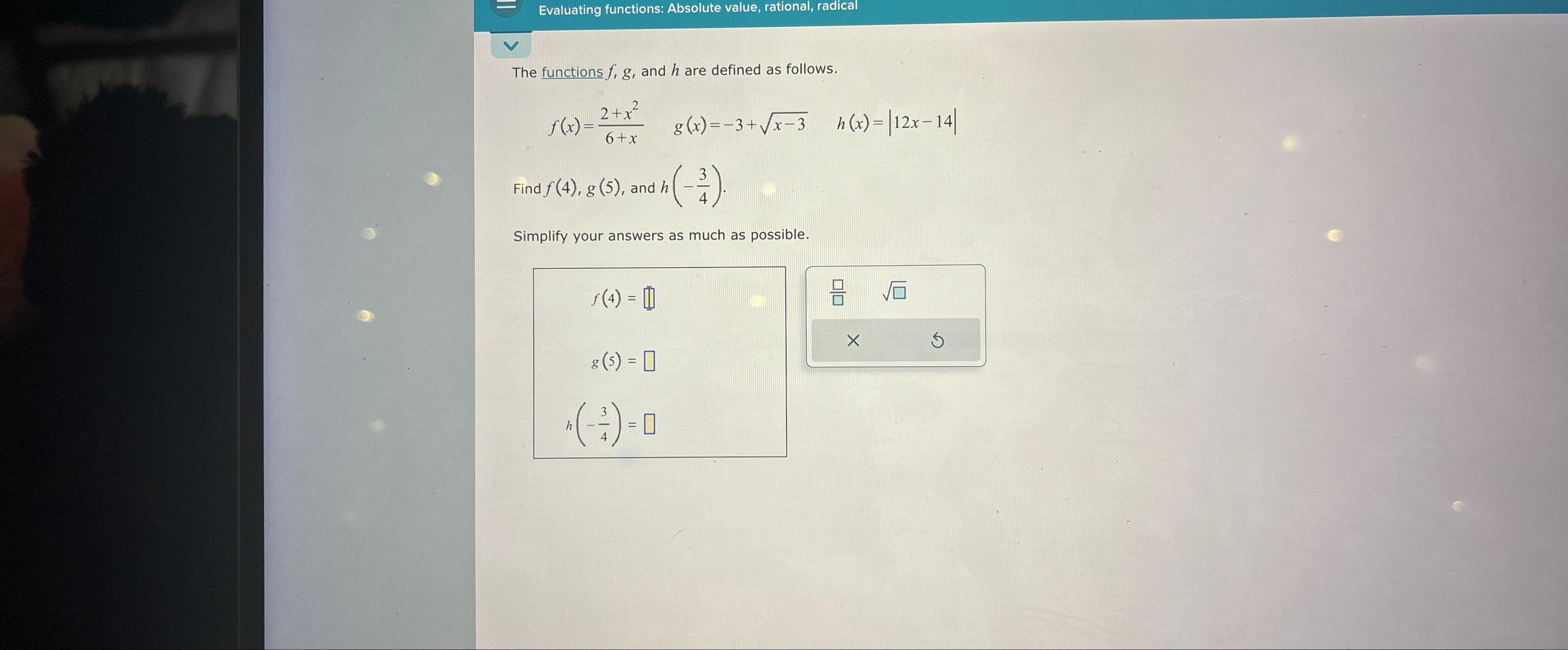 Solved The functions f,g, ﻿and h ﻿are defined as | Chegg.com