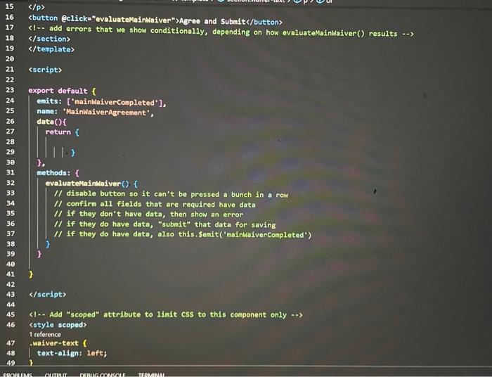 Solved needed to show solution to comments to display | Chegg.com