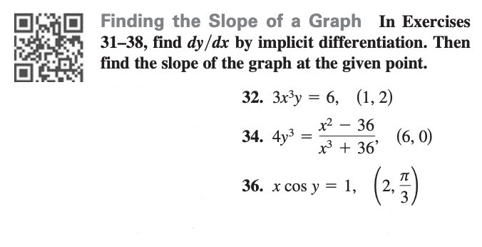 Solved Finding the Slope of a Graph In Exercises 31-38, | Chegg.com