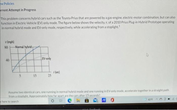 Solved w Policies rrent Attempt in Progress This problem | Chegg.com