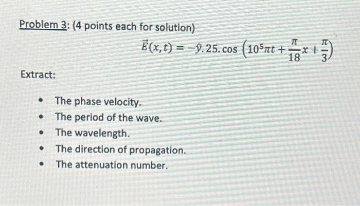 Solved Problem 3: (4 points each for solution) | Chegg.com