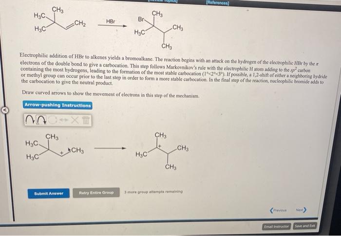 Solved (References HO І CH3 CH3 CH3 H3C Br HBO CH2 H3C1 Н4С | Chegg.com