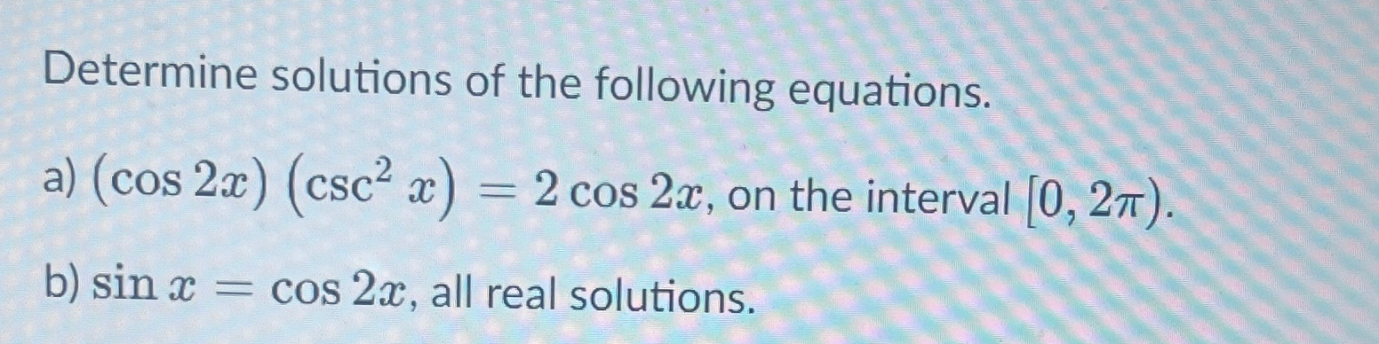 Solved Determine solutions of the following | Chegg.com
